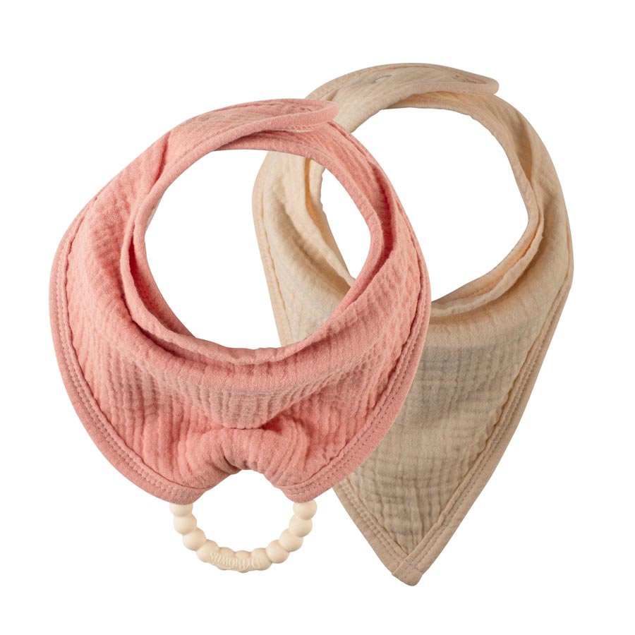 Dr. Brown’s® Muslin Bandana Bibs with Flexees™ Beaded Teether Ring – Dr ...