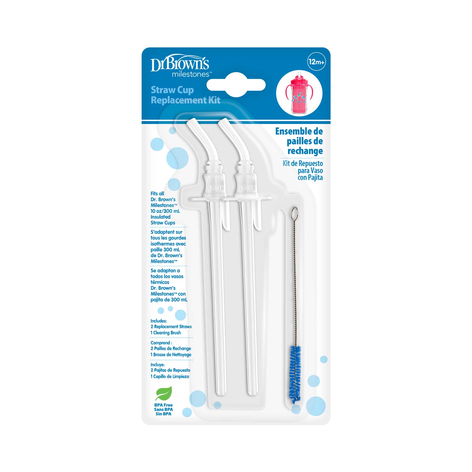 Dr. Brown’s® Milestones™ Insulated Straw Cup Replacement Kit – Dr. Brown's